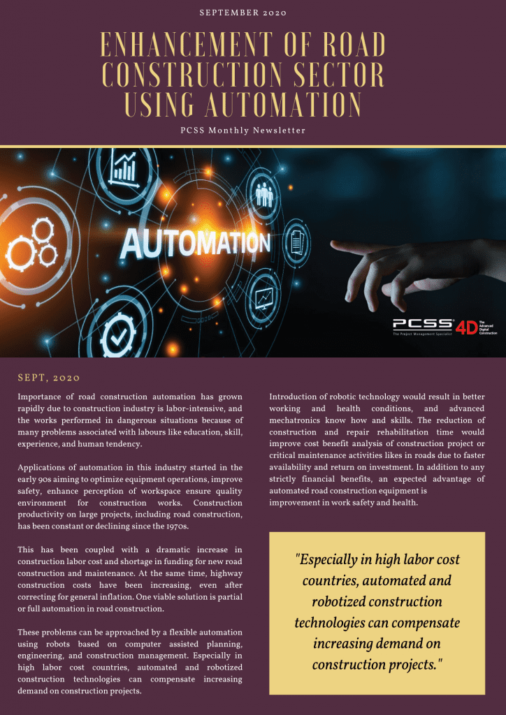 Enhancement of Road Construction Sector Using Automation | PCSS ...